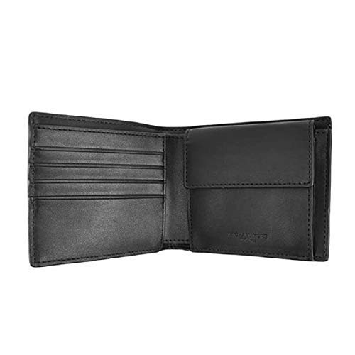 Michael Kors Men's Cooper Billfold with Pocket Wallet Signature (Black)