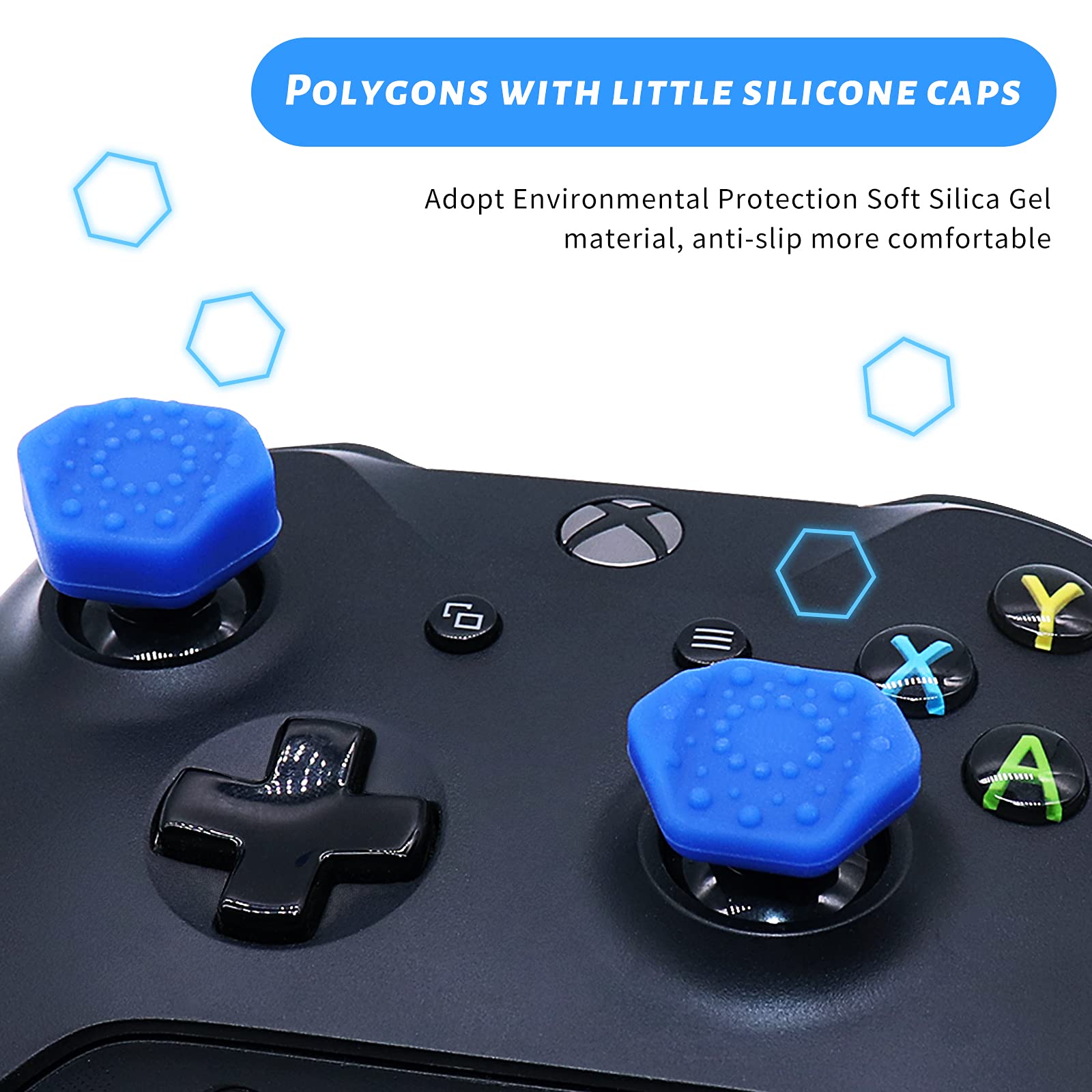 RALAN Silicone Analog Controller Joystick Thumb Stick Grip Cap Covers for Switch.