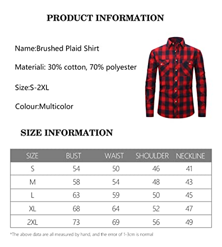 Men's Plaid Shirt Casual Street Stripe Textured Top M512-GN XL