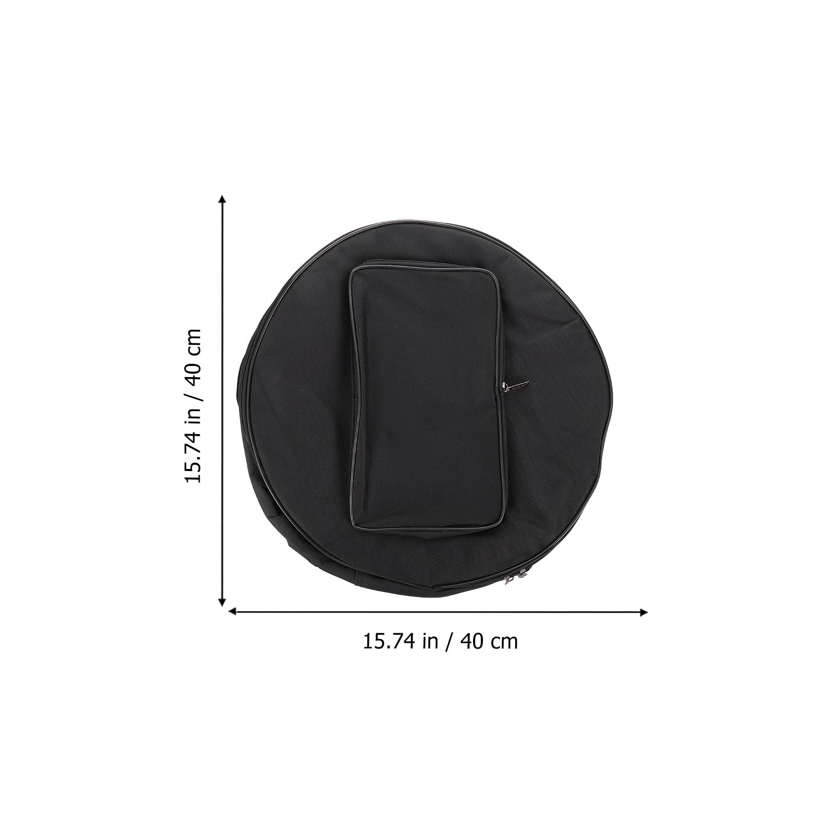 Padded Portable Snare Drum Case, 13-14 Inch Snare Drum Carrying Backpack with Shoulder Strap and Carry Handles, Drum Bag Case for, Storage And Transport (Black)