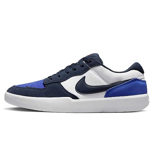 Nike SB Force 58 Shoes, Obsidian White Hyper Royal Obsidian, 40 EU