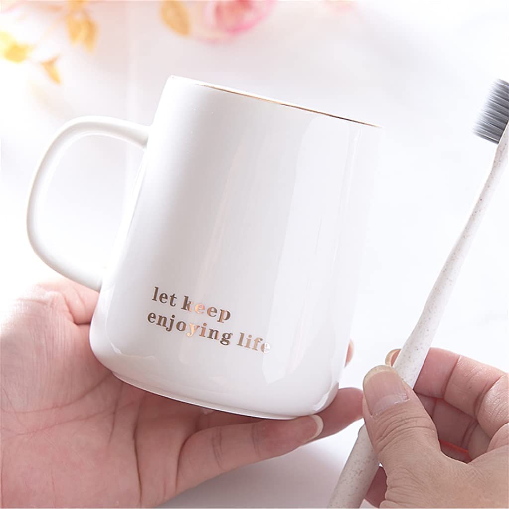UXZDX Toothbrush Cup Couple Mouthwash Cup Ceramic Pair Home Brushing Cup Wash Cup Set Tooth Cylinder Cup