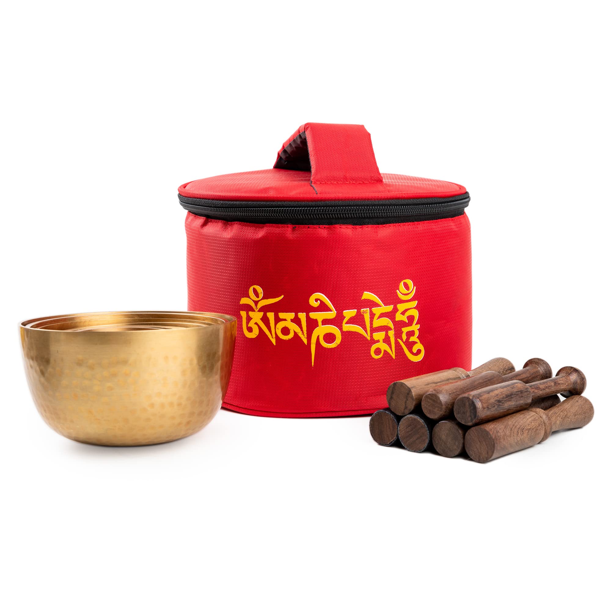 Tibetan Singing Bowls Set Of 7 for Meditation Mindfulness with Carry Box by Himalayan Bazaar