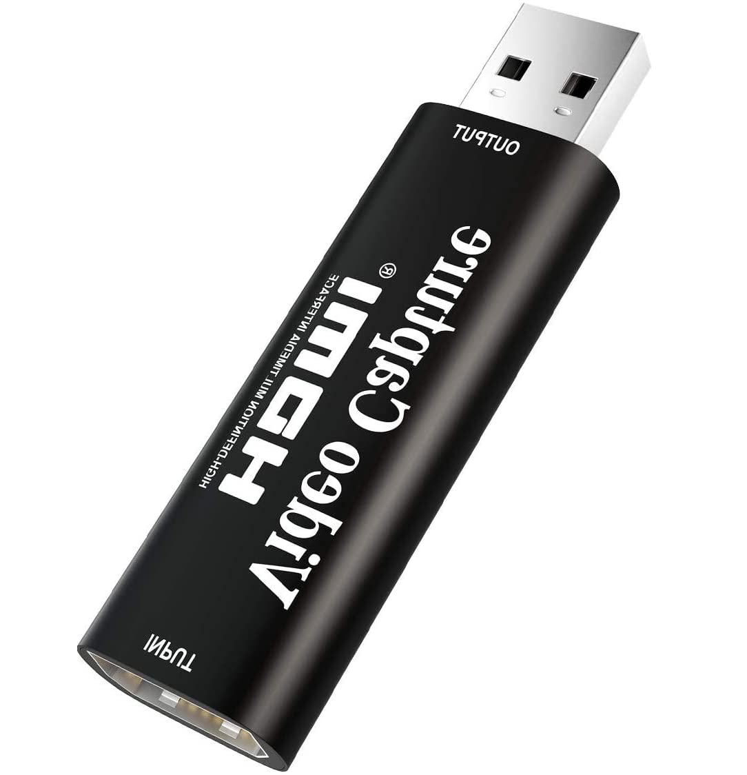 Xyyrys 4K Capture Card, 1080p 60fps Video Game Card HDMI USB3.0 with Mic Input Audio Output for Nintendo Switch Streaming Xbox One OBS PS4 PS5