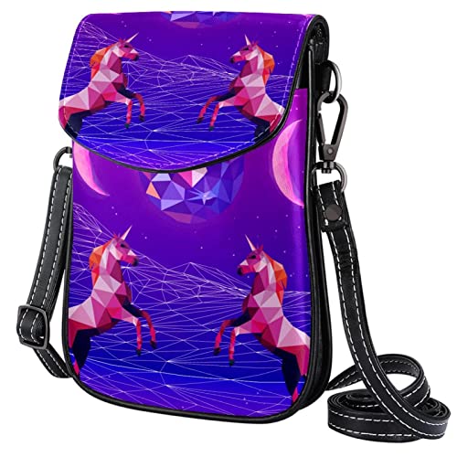 Small Crossbody Bag Unicorn Horse Cell Phone Purse Wallet