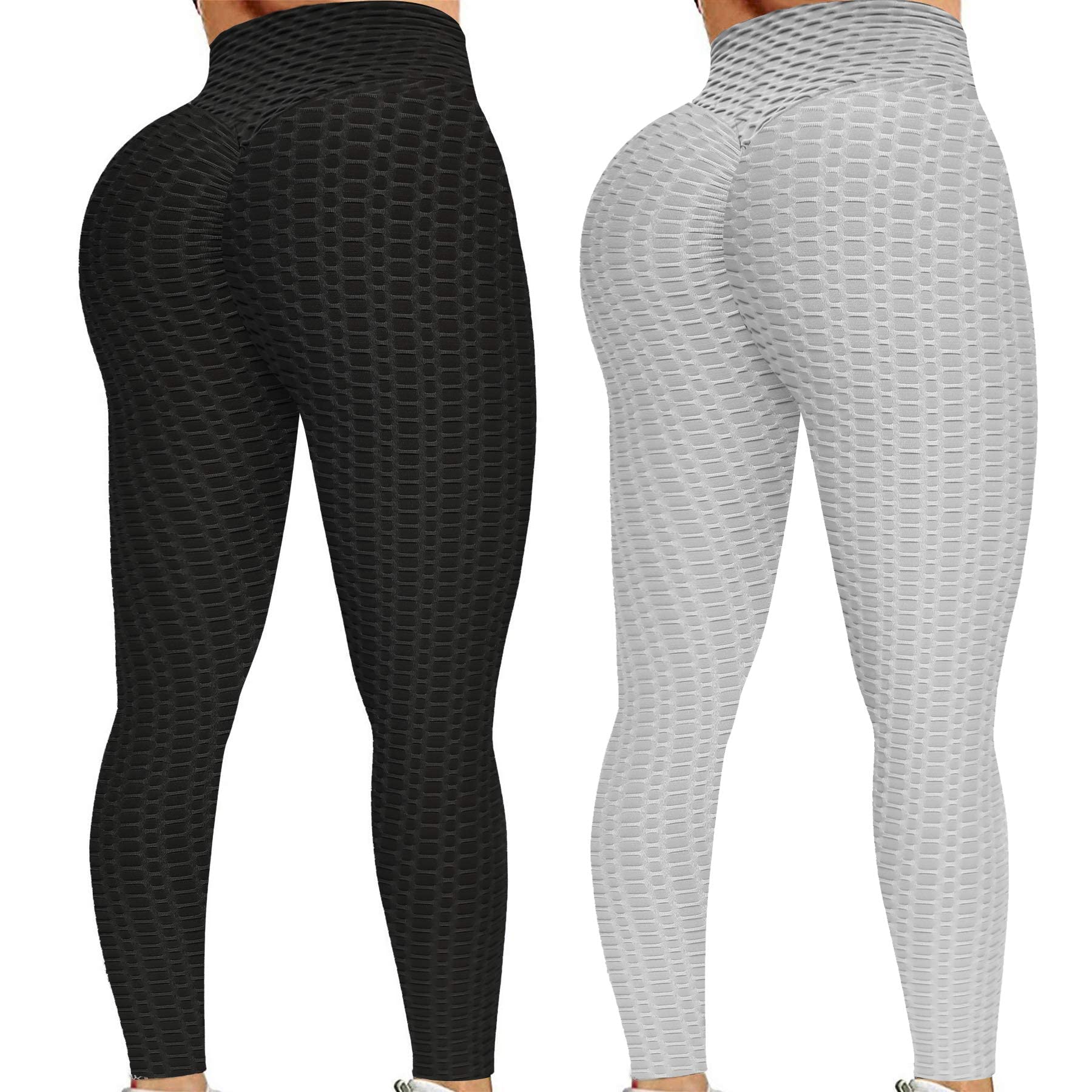 Reosse Leggings for Women Butt Lifting High Waisted TIK Tok Yoga Pants Workout Slimming Booty Tummy Control Tights