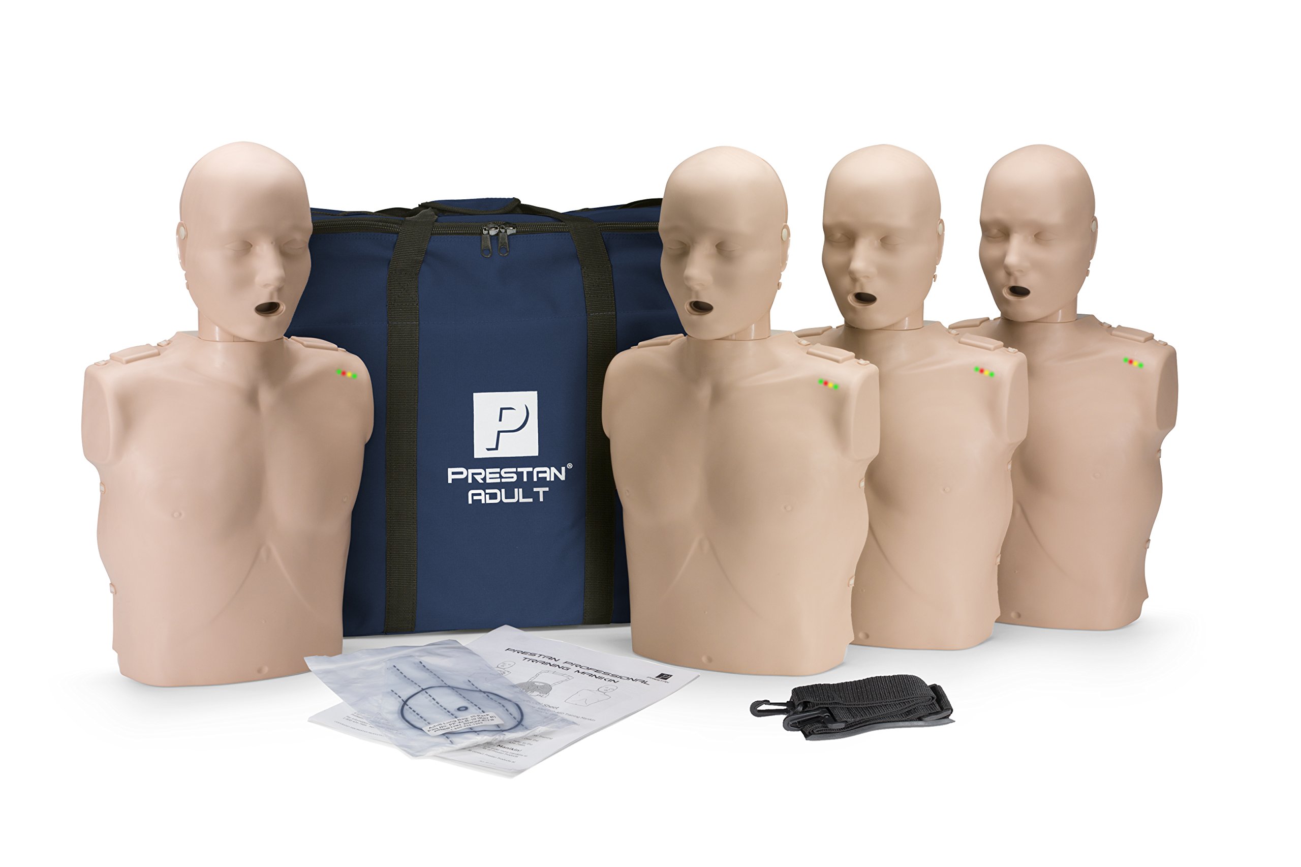 MCR Medical PRESTAN CPR Adult Manikin 4-Pack w. Feedback, Infant Manikin 4-Pack w. Feedback, AED UltraTrainers, Wheeled Carryall, & MCR Accessories