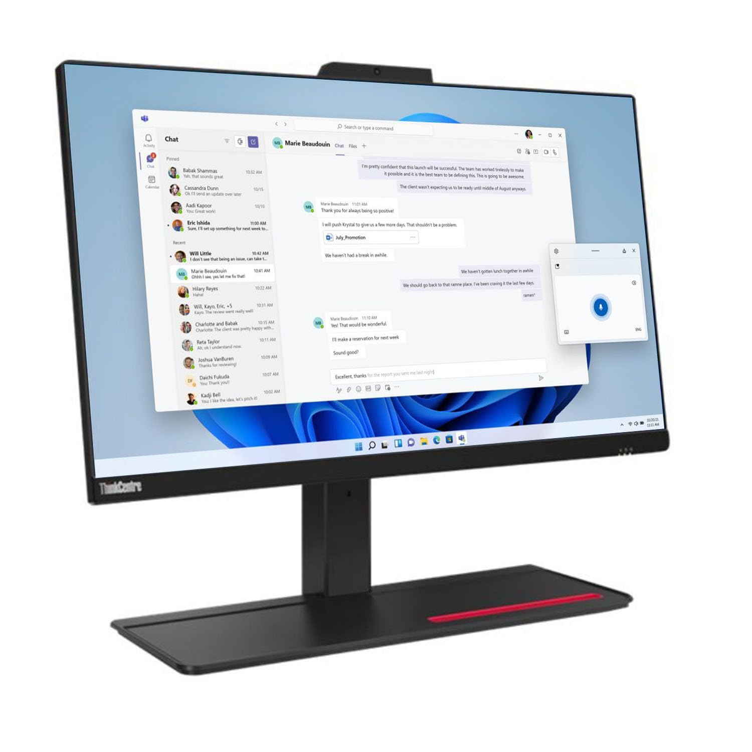 Lenovo ThinkCentre M90a all-in-one Business Computer, 23.8" FHD IPS Display, Intel Core i5 Processor, 32GB RAM, 1TB PCIe SSD, Wi-Fi, Webcam, USB-C, SD Card Reader, Windows 11 Pro