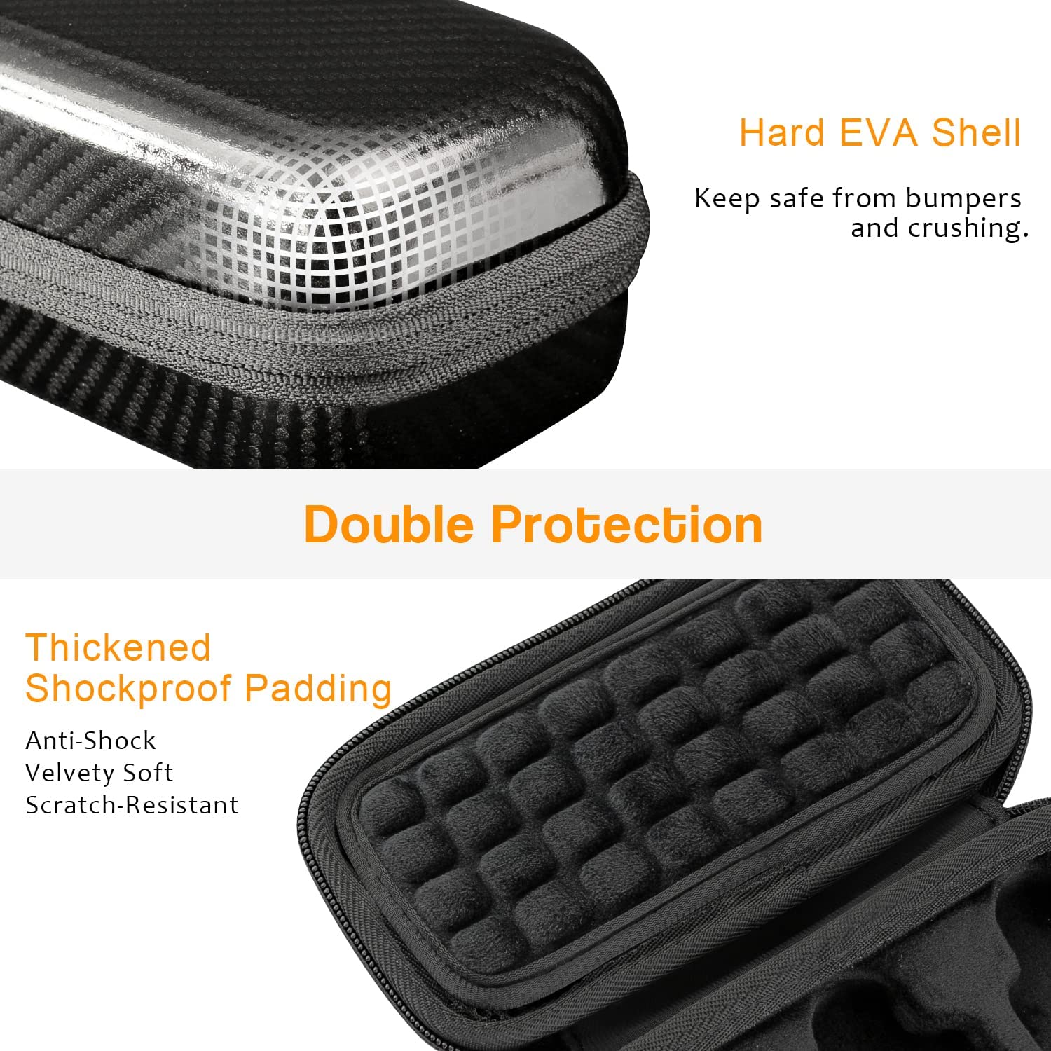 Ravaver Hard Storage Case for Rode Microphones Wireless GO II Dual Channel Wireless Microphone System, Case Only