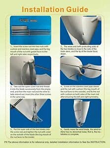 MANULOOT Vertical Wind Turbine Generator 400W Wind Generator, Tulip 12V Wind Generators for Home Use, Helix Maglev Axis Wind Turbine Generator with Charge Controller | US Stock