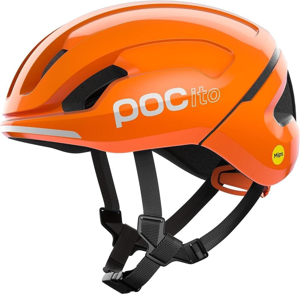 POC POCito Omne MIPS Cycling Helmet Fluorescent Orange SML