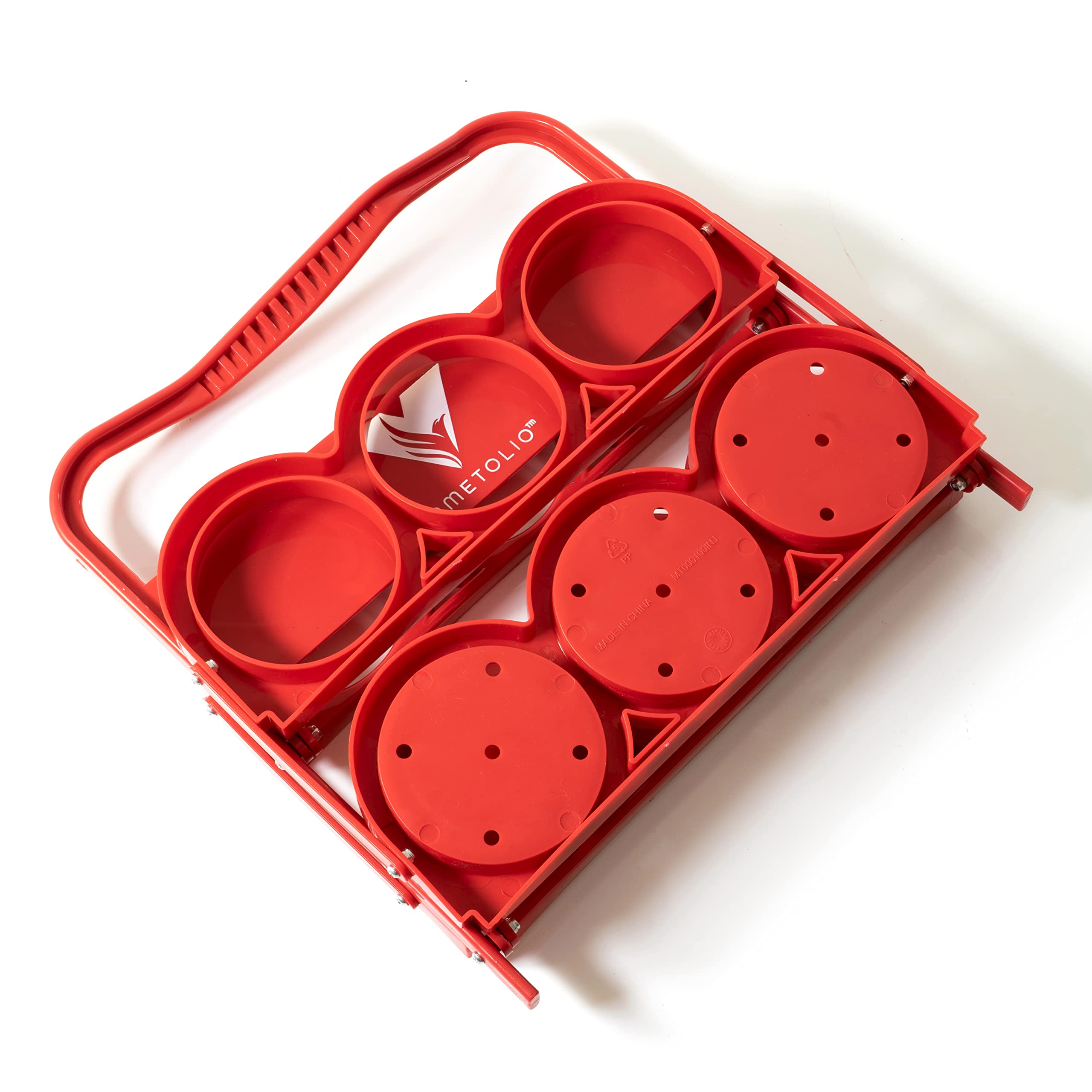 Vametolio Foldable Drink Carrier - Premium Plastic Beverage Caddy - Holder For Small, Med and Large Drinks - For Home Delivery, Catering, Car and Restaurant