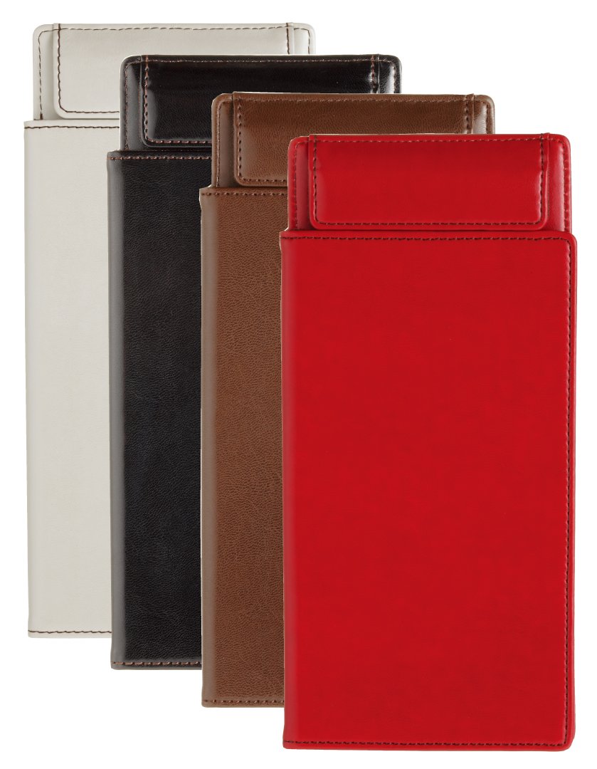 King Jim Leathafes A5E 1952LF Badge Holder (with Cover), Black