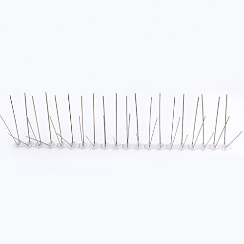 YARDWE 2pcs Bird Spikes Anti- Bird Nails Bird Repellent Metal Bird Deterant Spinners Stainless Steel Pigeon Spikes for Pigeon and Other Small Birds