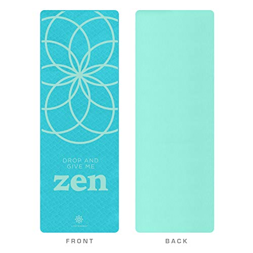 Life Energy 4mm TPE EkoSmart Yoga Mat - Zen Drop