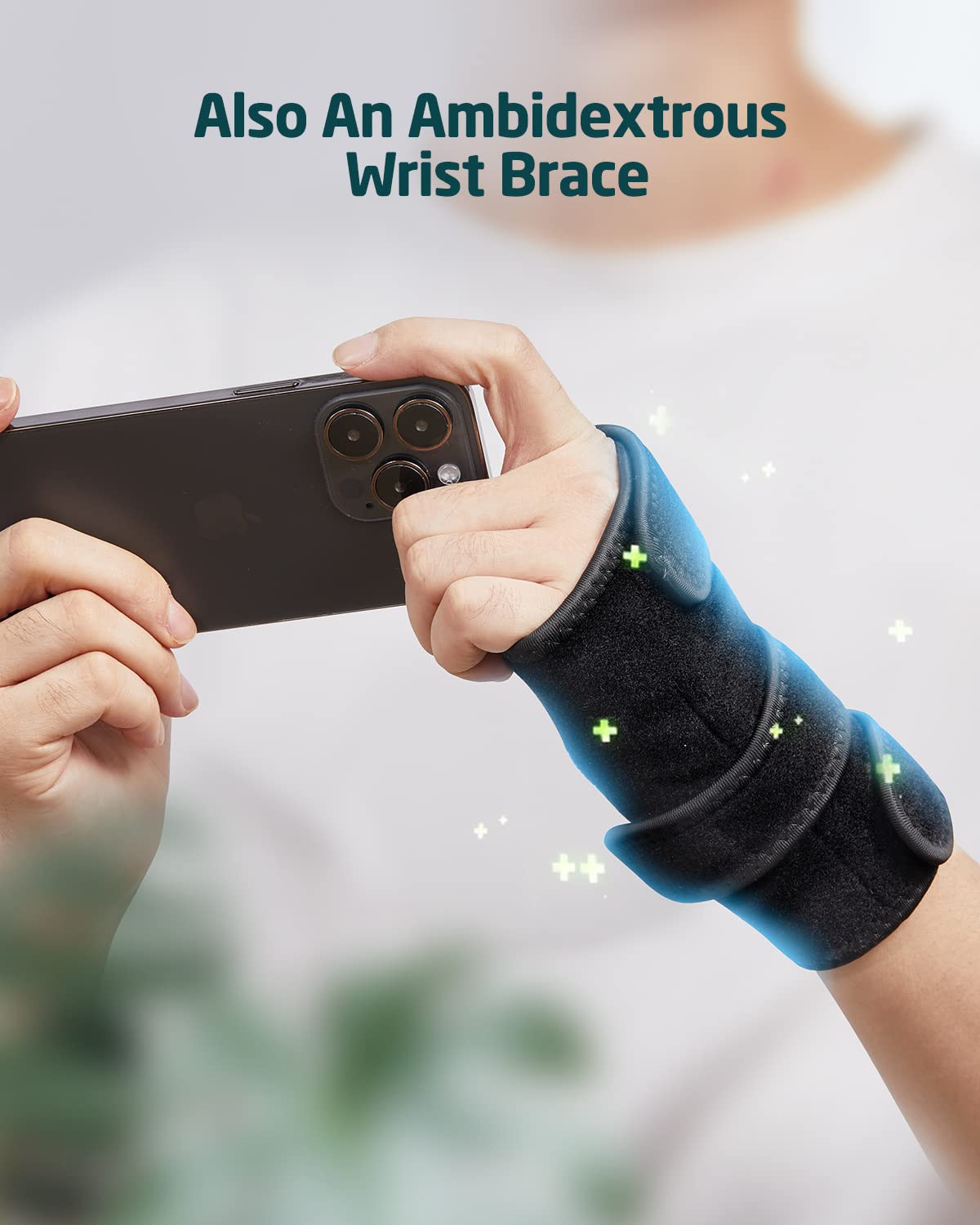 Tintol Wrist Brace for Carpal Tunnel Relief Night Moderate Support Splint for Typing Sleeping with a Metal Bar, Hand Brace Fit Right Left Hand for Tendonitis, Sprain, Arthritis, RSI (Right hand)