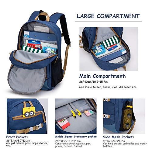 MOUNTAINTOP Kids School Backpacks Elementary Primary Junior School Bookbag for Boys Girls