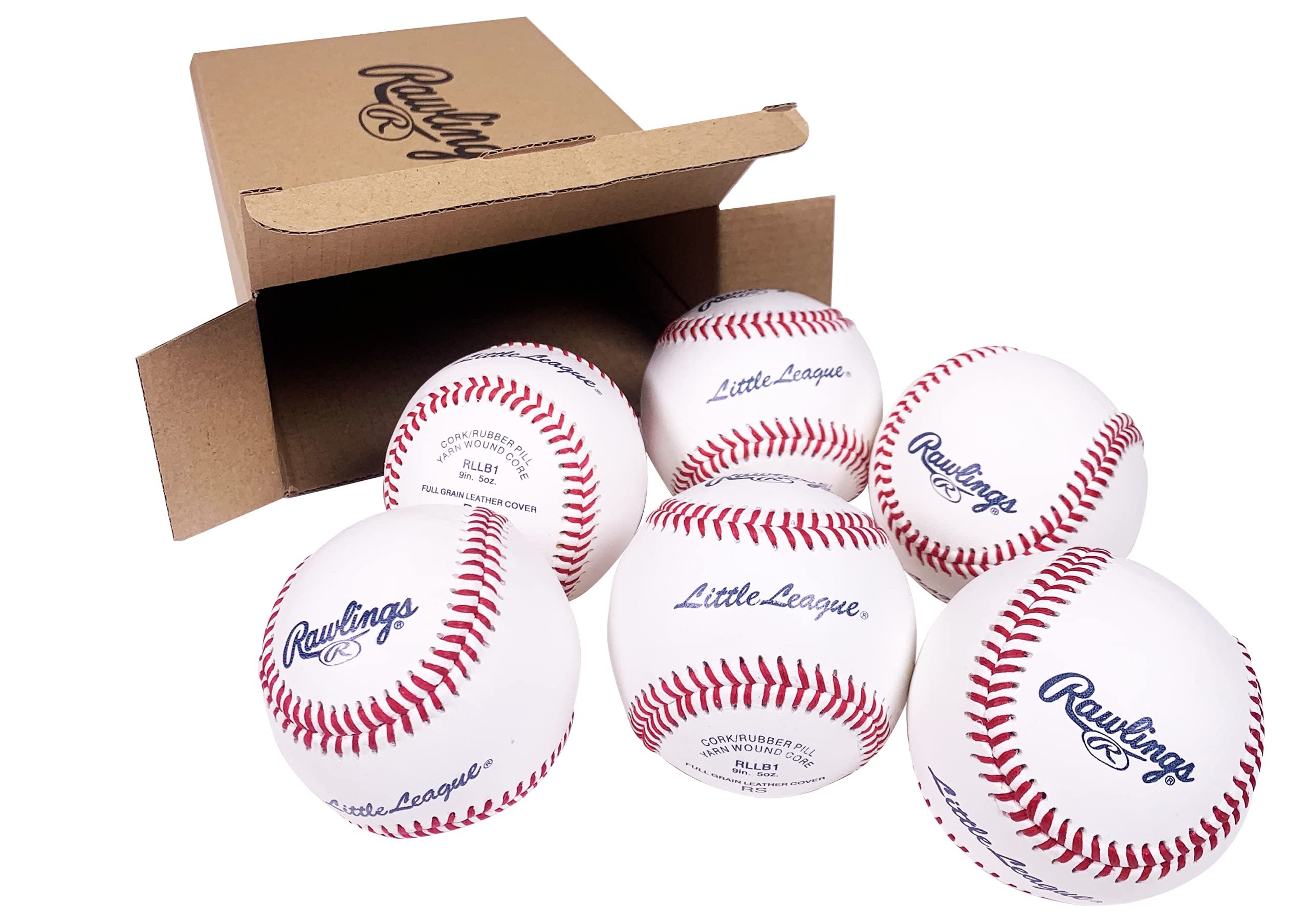 Rawlings | LITTLE LEAGUE Competition Grade Baseballs | RLLB1 | Youth/14U | Game/Practice Use | 6 Count