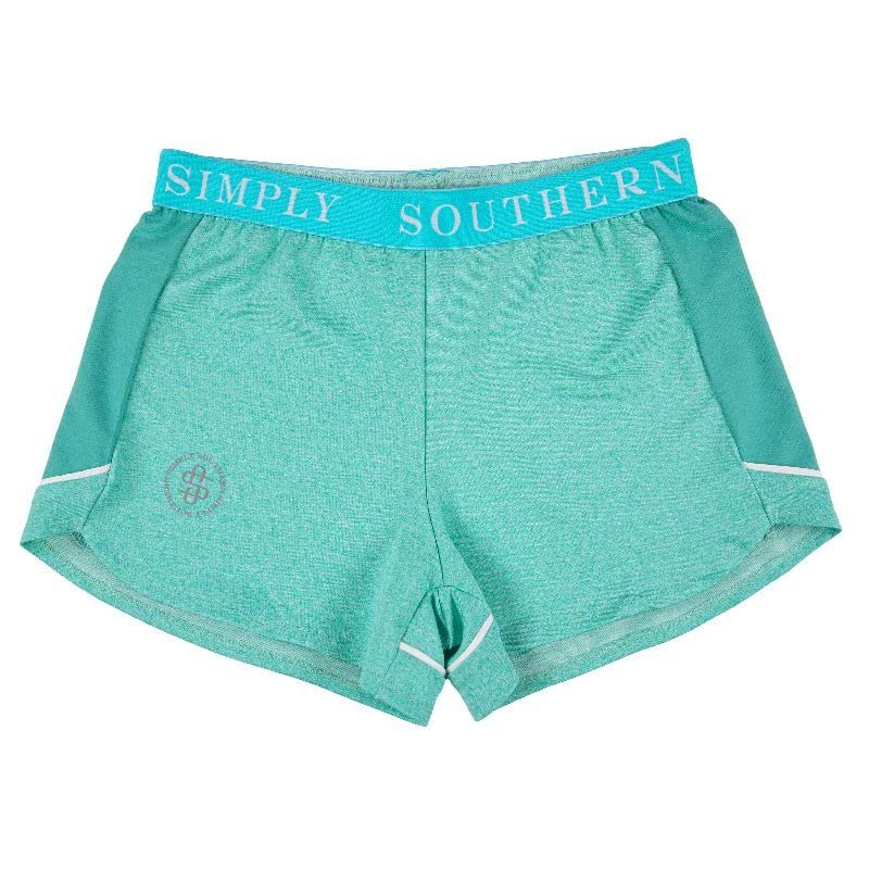 Simply Southern Cheer Shorts - Topaz - Adult Shorts (as1, Alpha, l, Regular, Short)