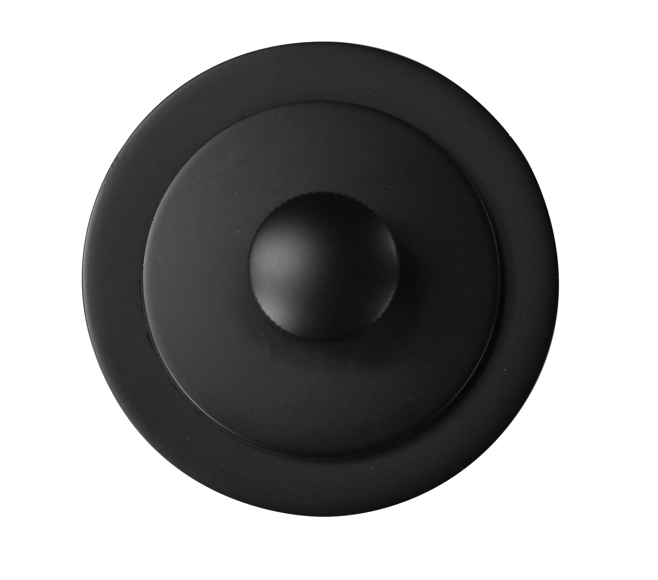 Westbrass Twist & Close Tub Trim Set with Two-Hole Overflow Faceplate, Matte Black, D94-2-62
