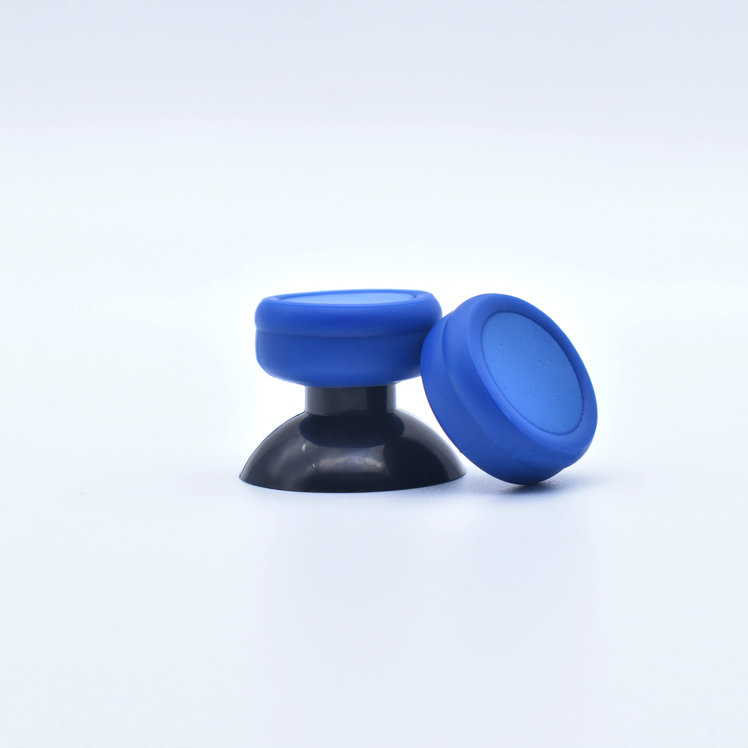 Setex Gecko Grip, Thumbstick Grip Covers, for PlayStation PS5, PS4, Xbox One, Switch Pro, Steam Deck, Anti-Slip Microstructured Analog Stick Thumb Grips, (1 Pair) Blue, Grip Covers Only