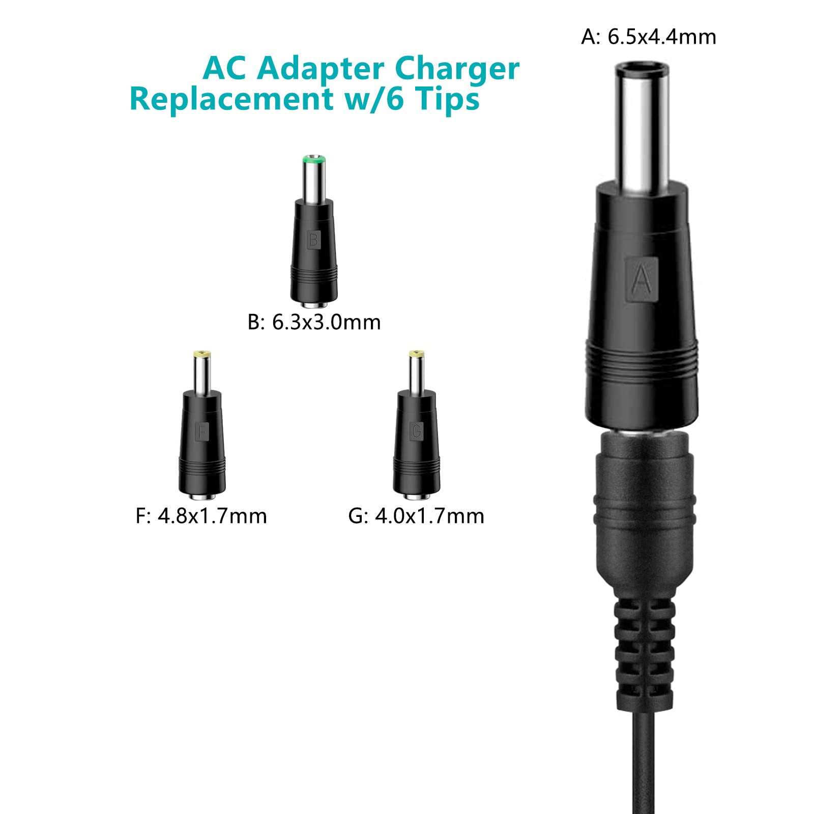 WPAICHENG Massage Gun 20v Charger AC DC Power Supply Adapter for Theragun Elite, Theragun PRO G3, G3PRO, G3-PRO, G4 Deep Tissue Massage Gun Replacement Power Charger Charging Cable Cord