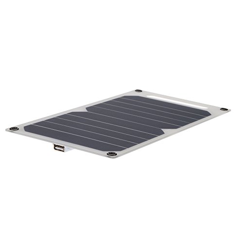 Solar Panel Charger, Shineslay USB Port 10W Portable Ultra Thin High Power Monocrystalline Silicon Solar Panel for Cell Phone Camping
