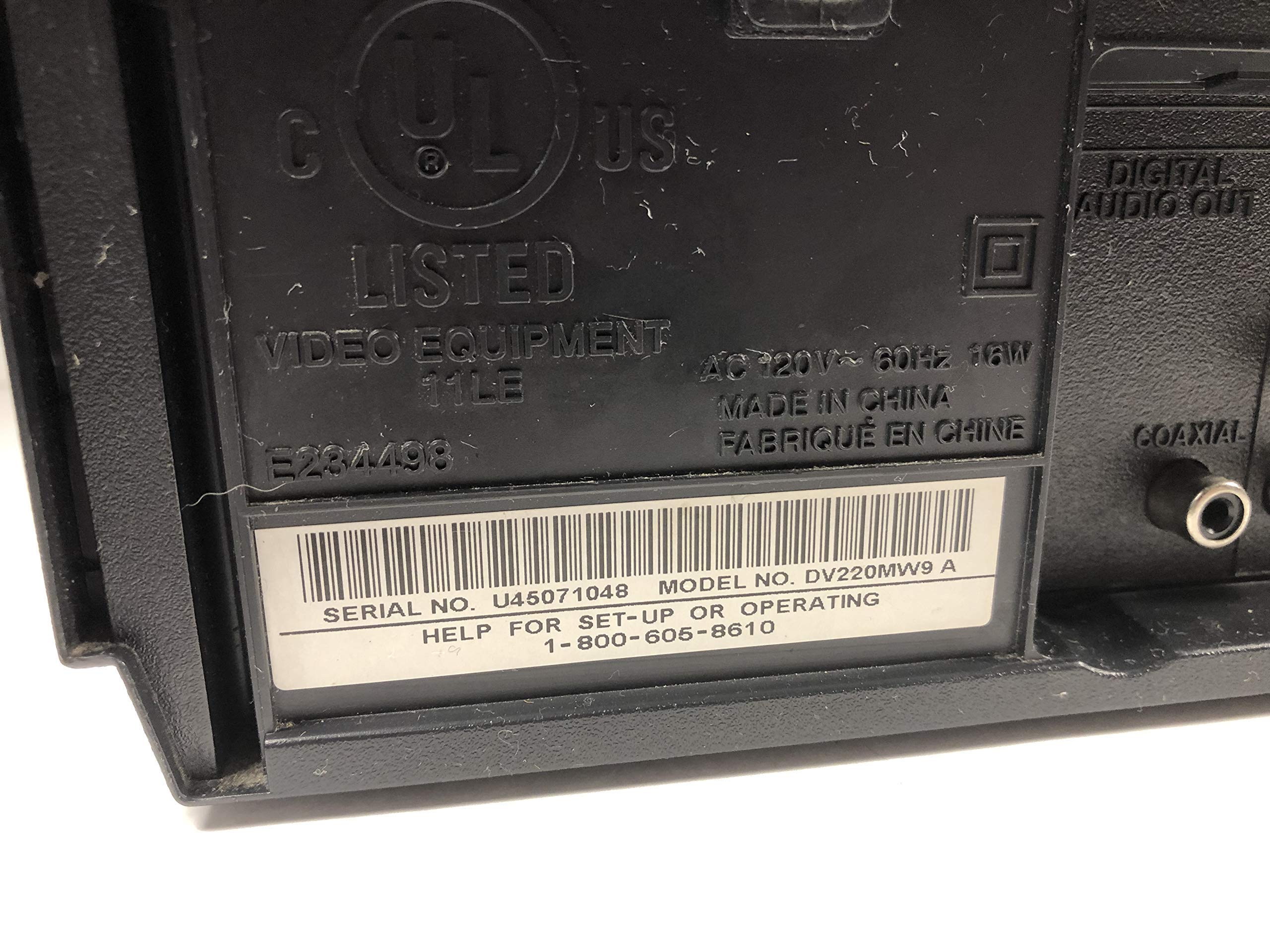 MAGNAVOX DV220MW9 DVD Player VCR Combo