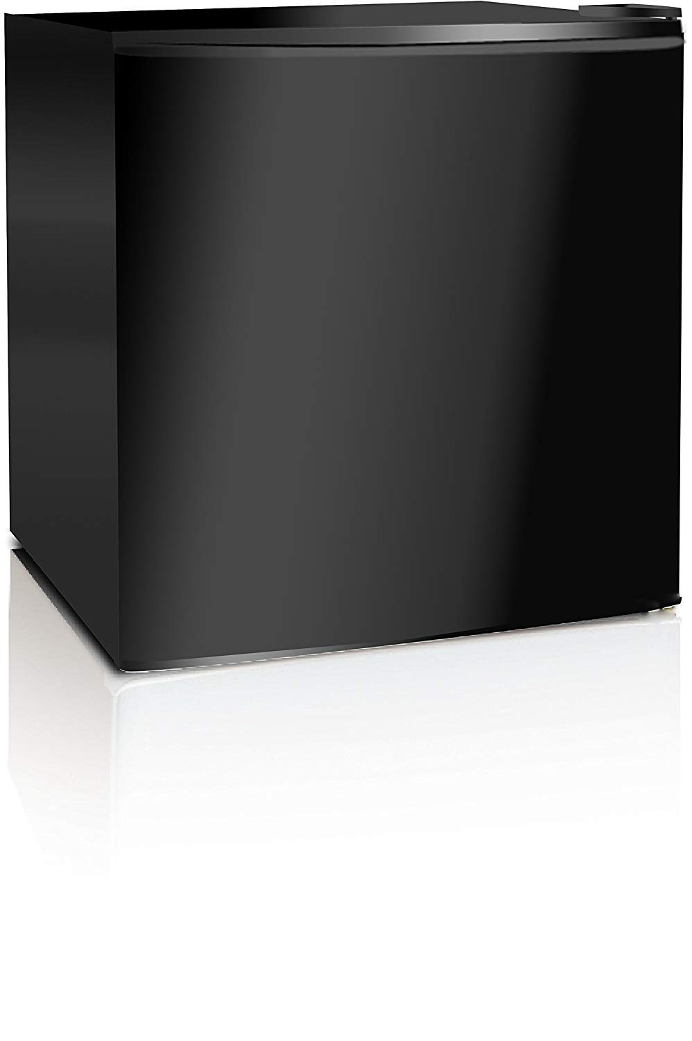 Midea WHS-65LB1 Compact Single Reversible Door Refrigerator, 1.6 Cubic Feet(0.045 Cubic Meter), Black (Renewed)