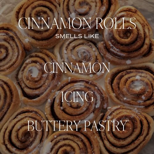 Sweet Water Decor Cinnamon Roll Candle | Cinnamon, Icing, Buttery Pastry Fall Scented Soy Candles for Home | 9oz Amber Jar, 40 Hour Burn Time, Made in the USA