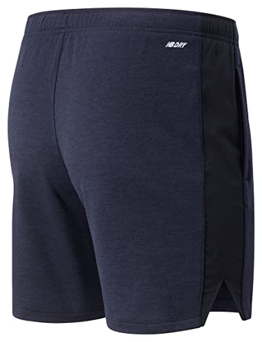 New Balance Men's Tenacity Lightweight Knit Short, Eclipse Heather , X-Large