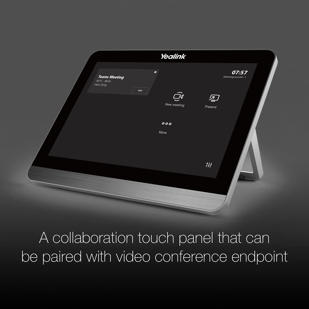 Yealink A20-020-ZOOM Certified MeetingBar Conference System with CTP18 Touch Console, Connects to Deskphone, PC/Mac, Softphones - Works with Teams, Zoom, Skype, Microfiber Included - by GTW