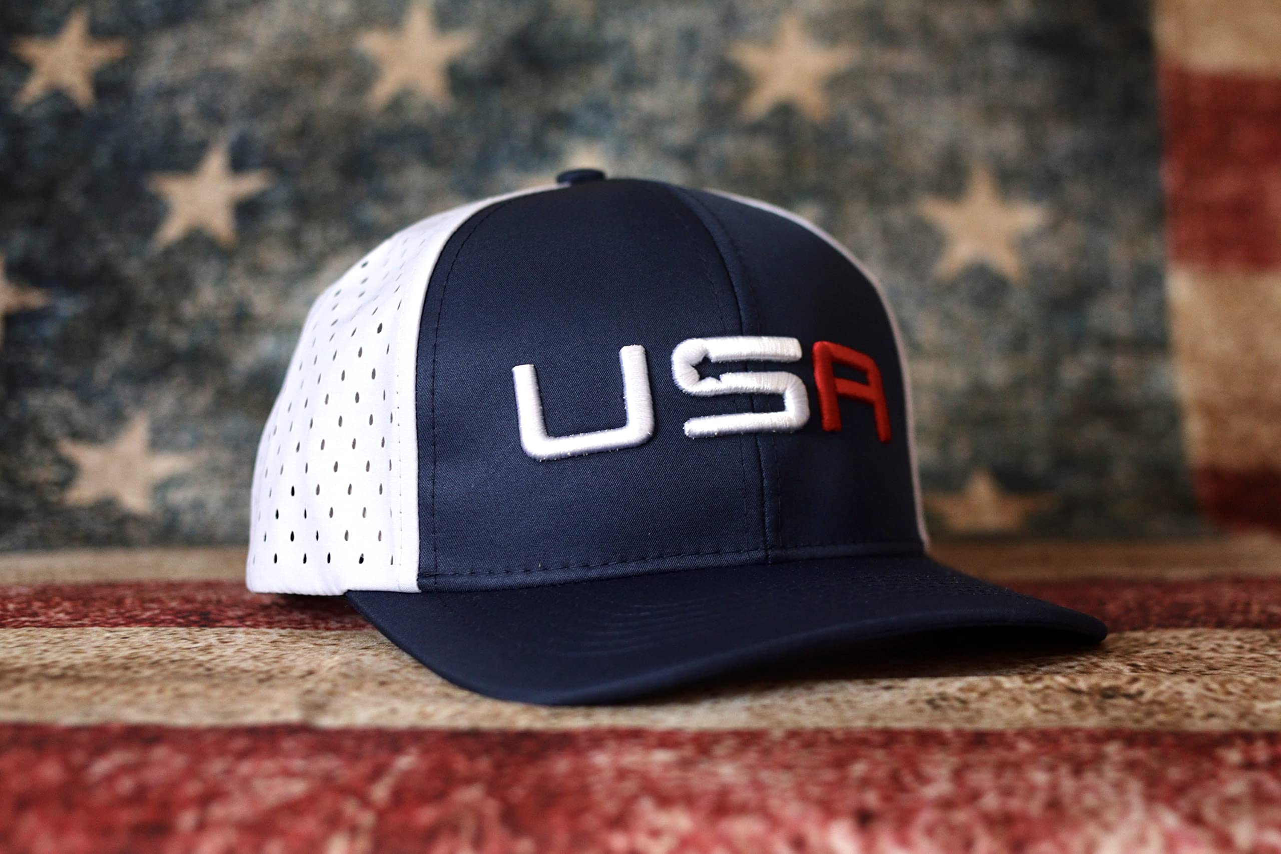 LiberTee Shirts Team USA Trucker Hat, USA Unisex One Size Fits Most Hat Navy/White