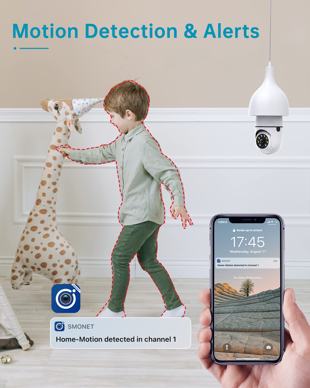 Light Bulb Security Camera,NexTrend 360 Outdoor Wireless Cameras PTZ WIFI with Floodlight Color Night Vision Two Way Talk Motion Detection Alert Free Remote App E27 for Home Indoor Surveillance 2 Pack