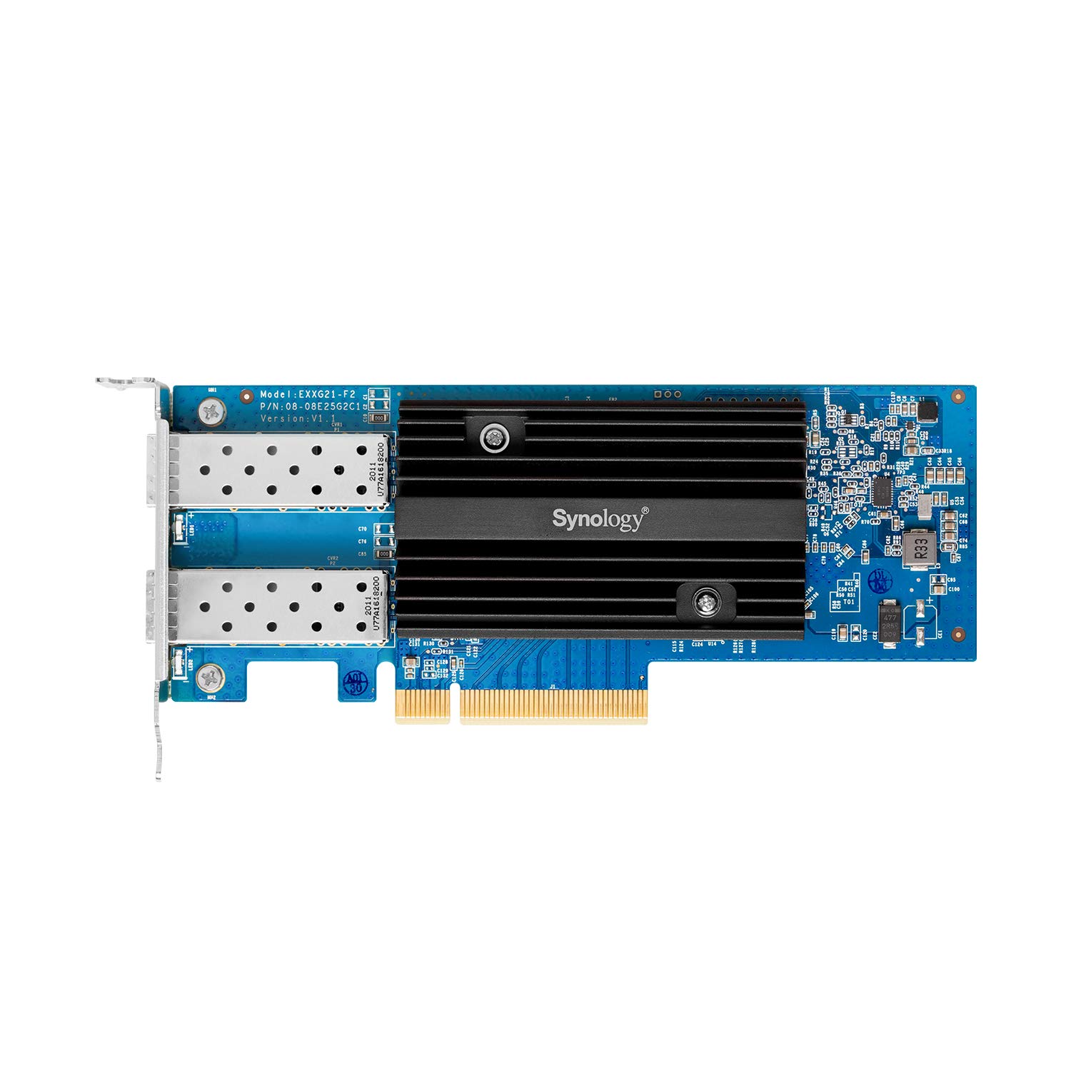 Synology 10Gb Ethernet Adapter 2 SFP+ Ports (E10G21-F2) , Black & RAM DDR4-2666 ECC SO-DIMM 16GB (D4ECSO-2666-16G)