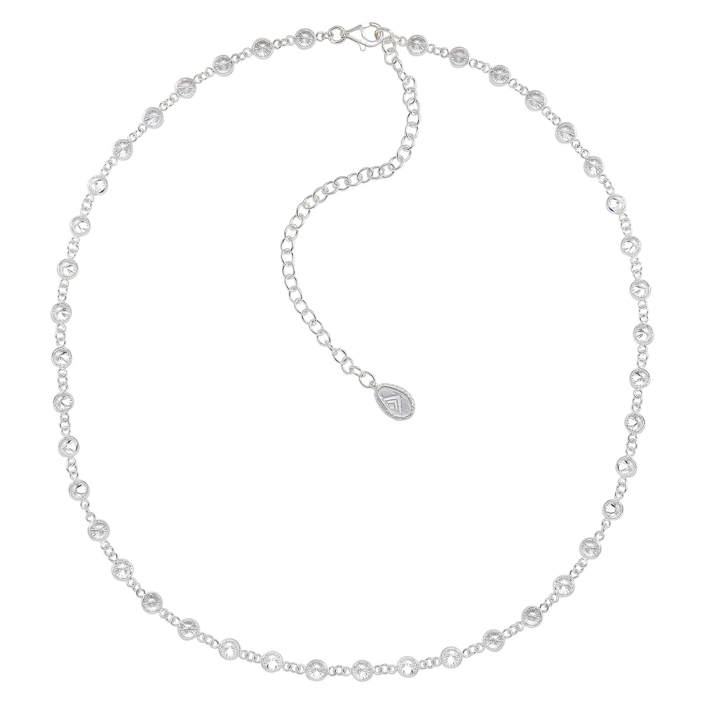Silpada 'Like No Other' Sterling Silver Cubic Zirconia Necklace, 16" + 4"