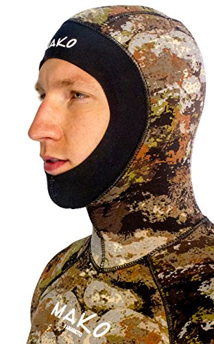 MAKO Spearguns Mens Spearfishing Wetsuit 3D Yamamoto Reef Camo 7mm 2 Piece (Medium)