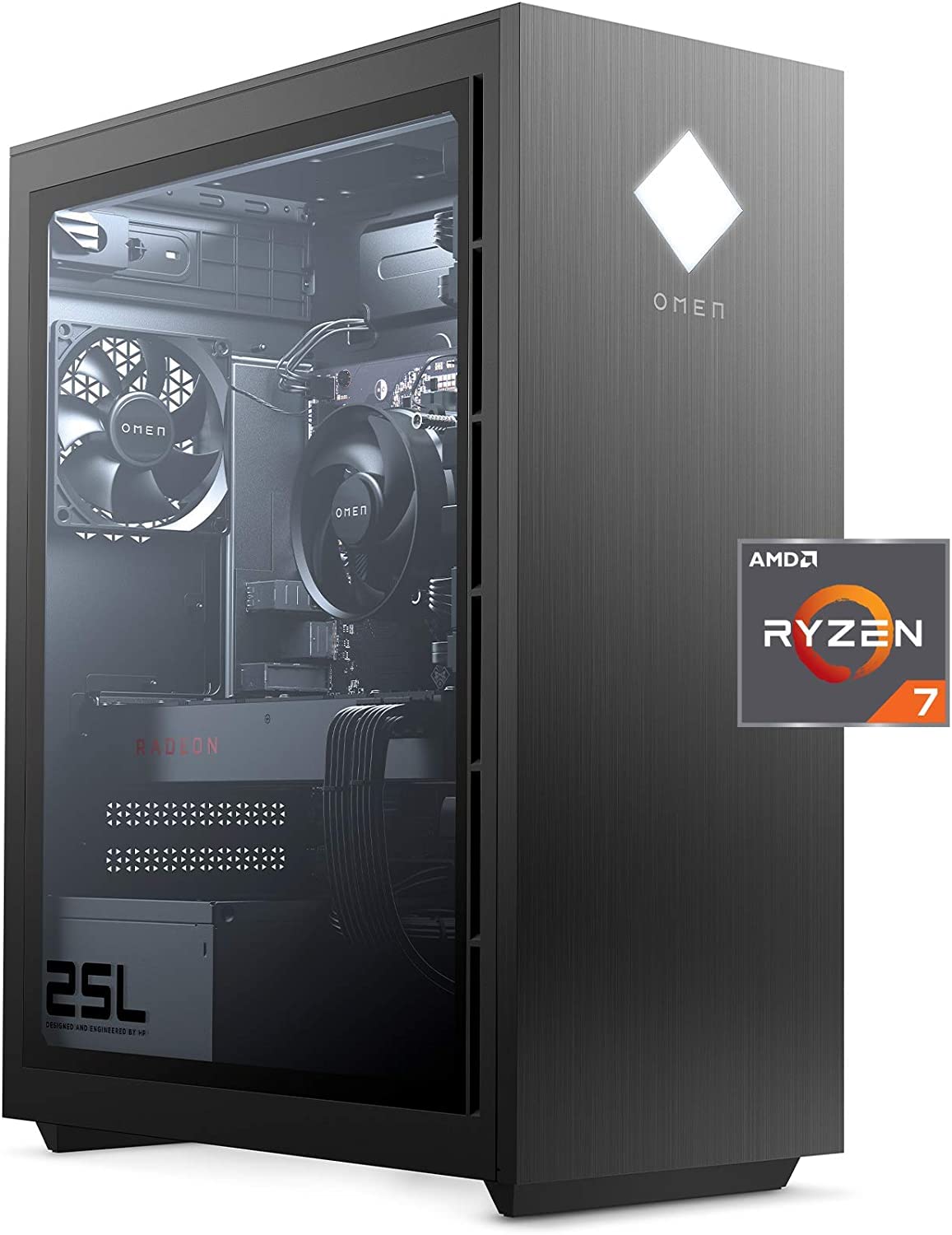 OMEN 2022 Newest Upgraded 25L Gaming Desktop PC, Geforce RTX 3060, AMD Ryzen 7 3700X, 64 GB DDR4 RAM, 2TB SSD+4TB HDD, Windows 11, VR Ready, RGB Lighting Black