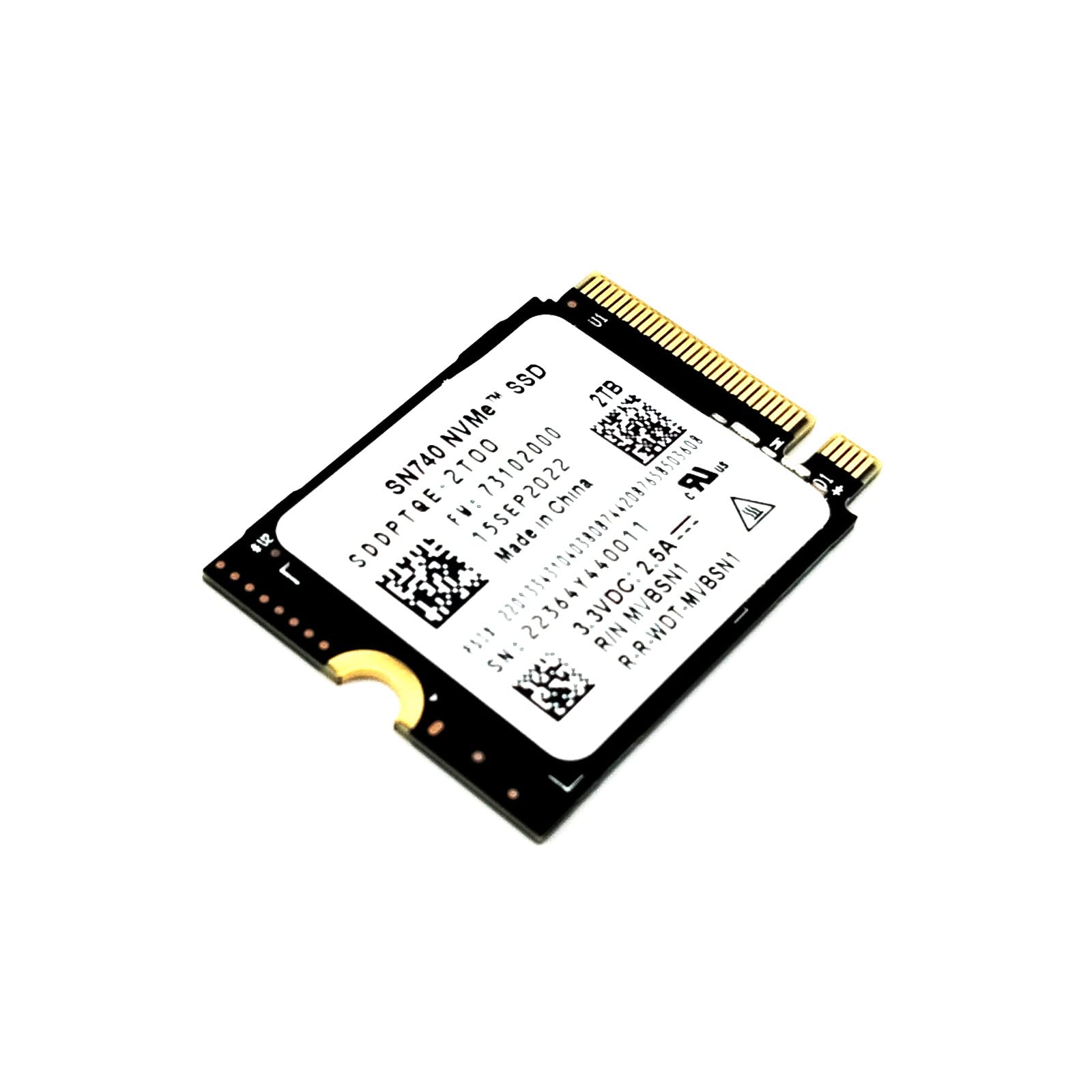Yassdwbn SN740 m.2 2230 SSD 2TB NVMe PCIe for Steam Deck Surface pro9,for ROG Flow