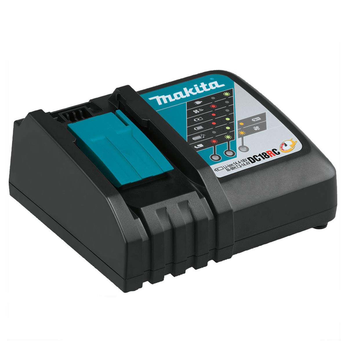 MAKITA DC18RC 18V Lithium-Ion Rapid Optimum Charger / Battery Chargers / Compact Design / LED light / Fast Charging