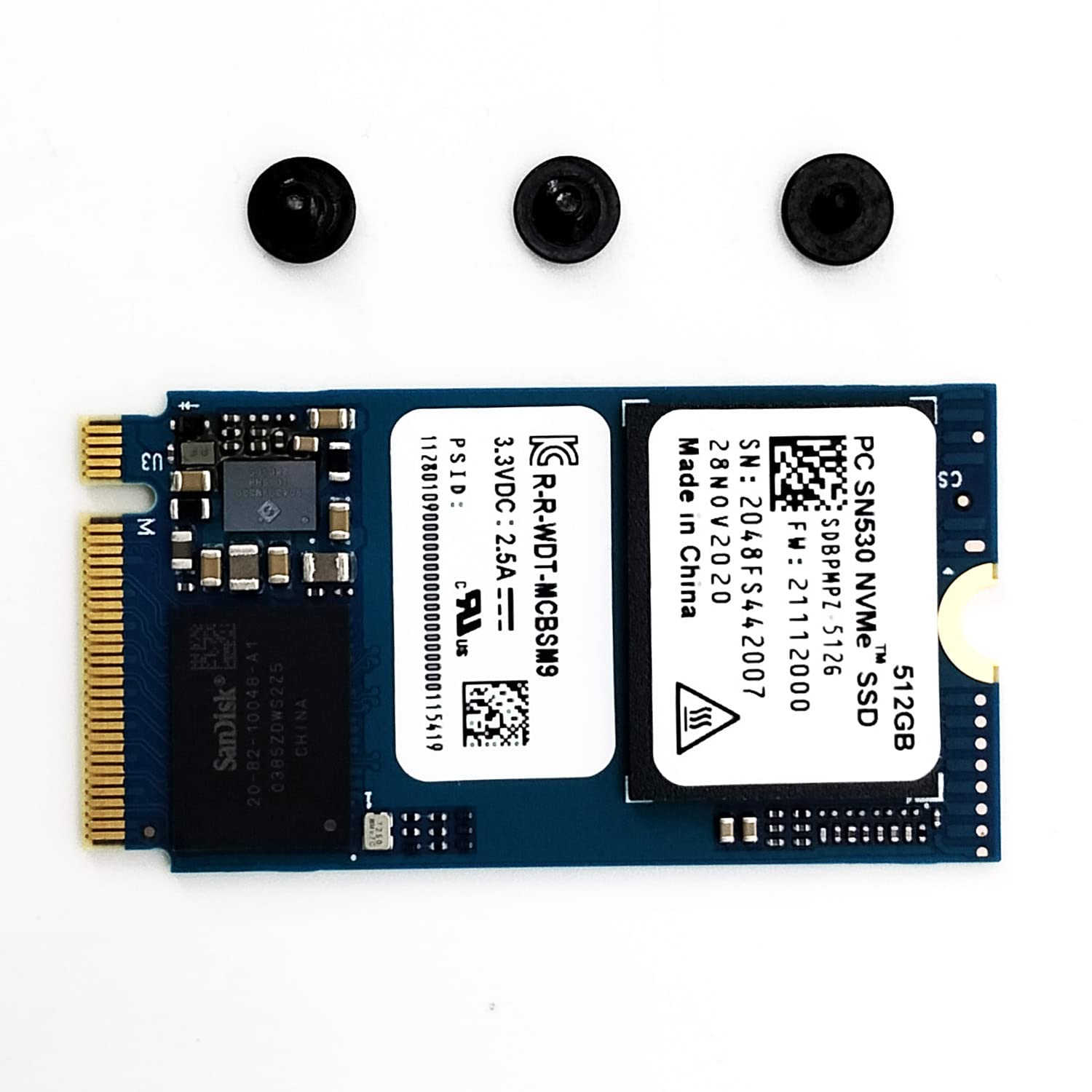 Yassdwbn SSD SN530 2242 512GB M.2 PCIe 3.0×4 NVME PCIE Solid State Drive