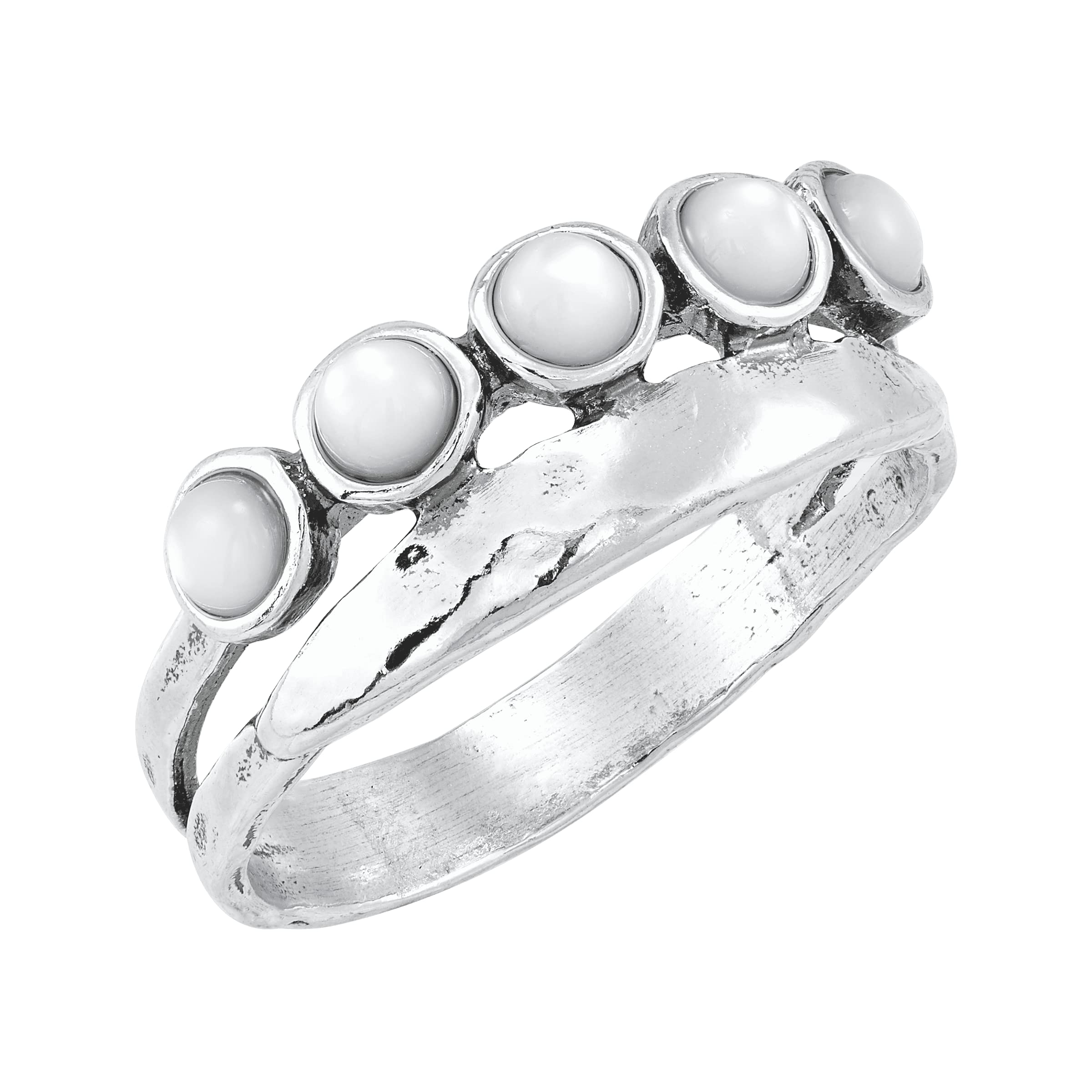 Silpada 'Whimsical' Sterling Silver Mother-of-Pearl Ring, Size 7, Size 7