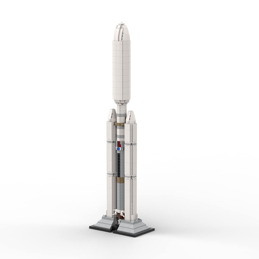 Tittan IV-B Rocket Building Block Set,Outer Space Launch Vehicle Transport Model Rocket, 1/110 Heavy-Lift Carrier Rocket STEM Toy Building Kit, Birthday for Kids Adults (939 Pieces)