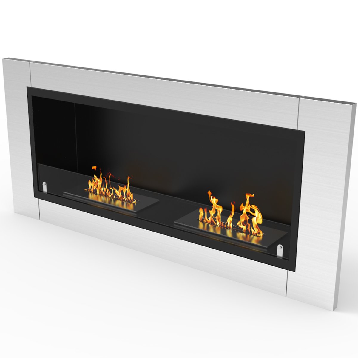 Regal Flame Fargo 43 Inch Ventless Built In Recessed Bio Ethanol Wall Mounted Fireplace