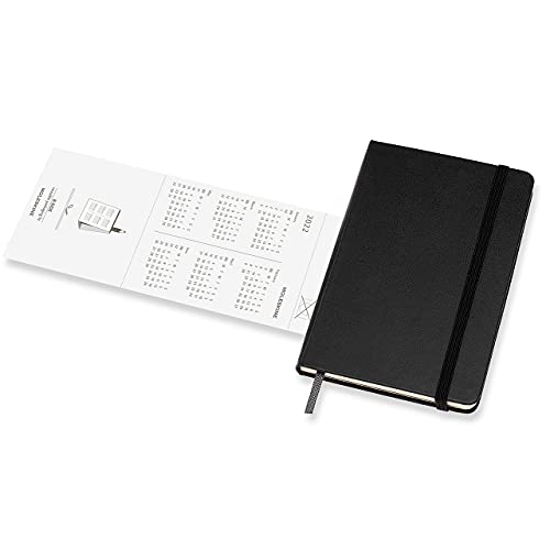 Moleskine Classic 12 Month 2022 Weekly Horizontal Planner, Hard Cover, Pocket (3.5" x 5.5"), Black