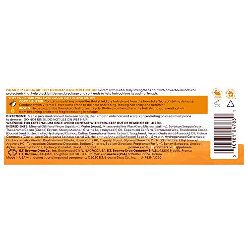 Palmer's Cocoa Butter & Biotin Length Retention Vita Gro, 6.7 Ounce
