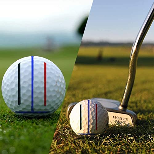 Nuorao 13 Pack Golf Ball Markers - Golf Accessories, Golf Ball Marker Stencil, Golf Ball Line Drawing Marker Tool Kit, Triple Track Plastic Golf Ball Line Marking Alignment Tool Kit