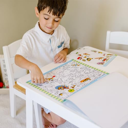 Melissa & Doug Wooden Square Table (White) - Kids Table, Children's Furniture, Play Table for Kids Crafts, Kids Activity Table