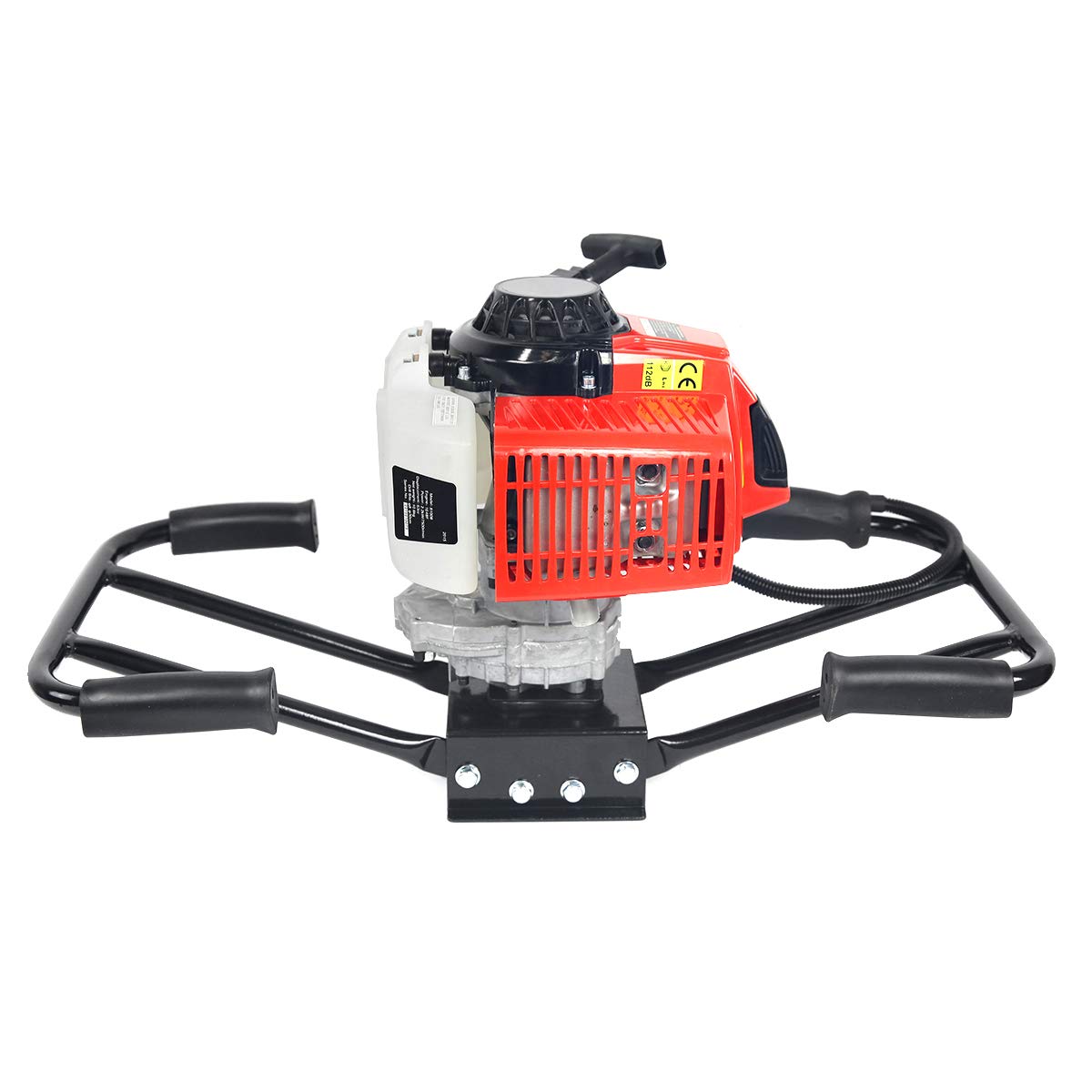 XtremepowerUS 3.0HP Powerhead 2-Stroke Gas Post Hole Digger Set Include 8", 10", 12" Inch Earth Auger Drill Bit with Extension Rod Set