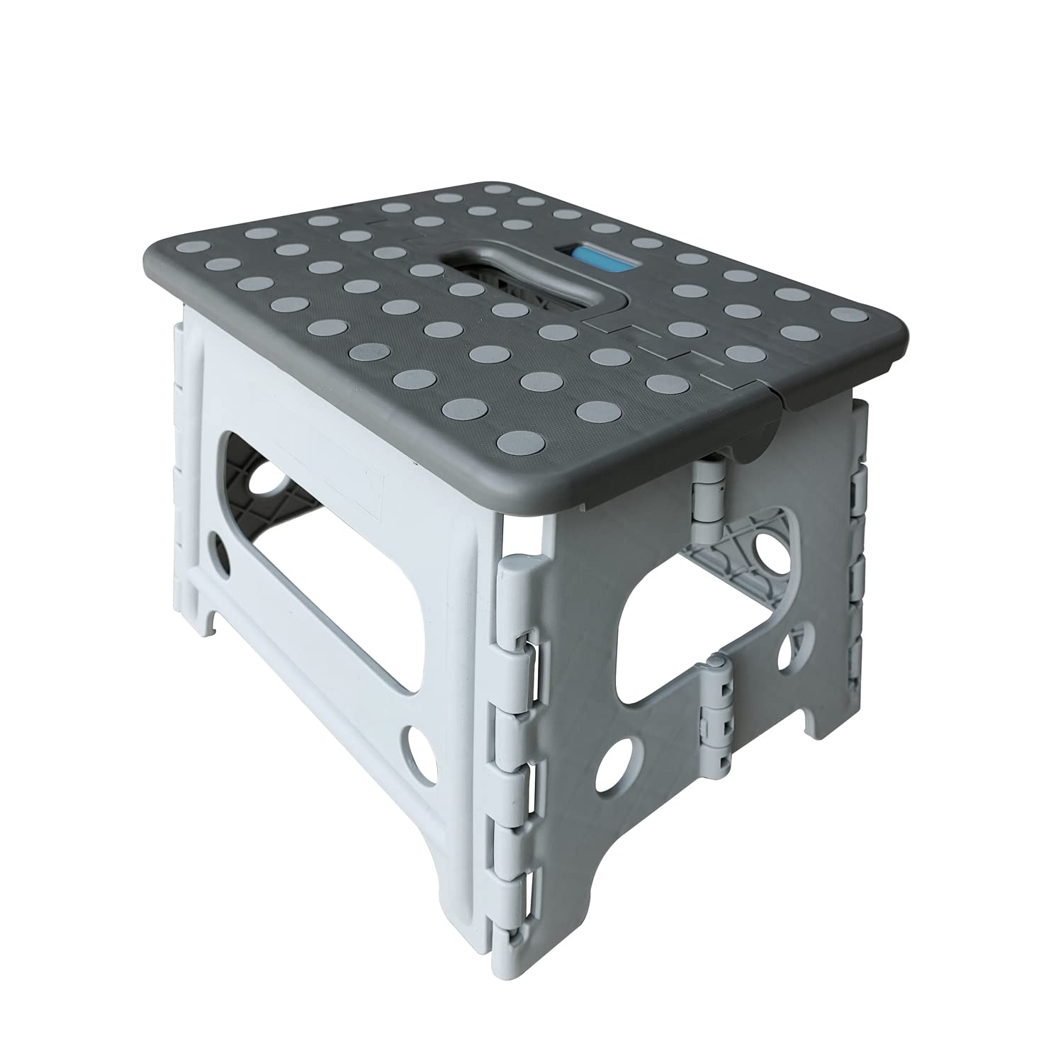 MOSILVERON Camping Chair Folding Step Stool with Locking Sturdy Enough to Support Adults, Opens Easy with One Flip, Widely Used in Daily Life(1 Pack Grey)